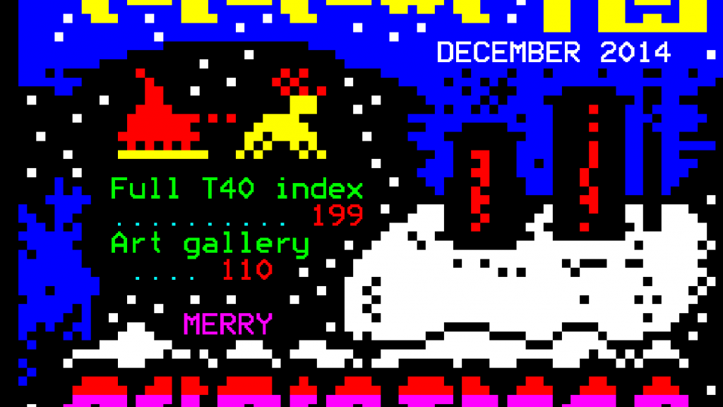 Teletext40’s 2014 advent calendar launches – Teletext Art