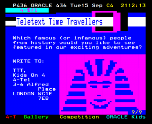 Teletext Time Machine – Teletext Art