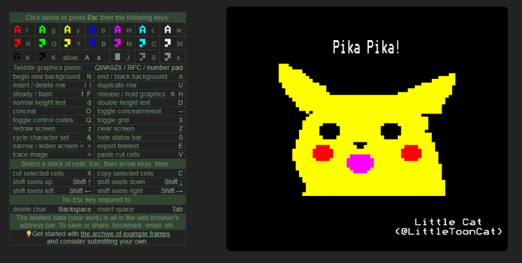 Teletext Artist Spotlight: Little Cat – Teletext Art