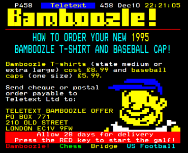 Teletext’s Bamboozle: 12 things you (probably) didn’t know – Teletext Art