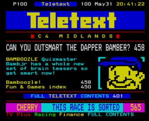 Teletext’s Bamboozle: 12 things you (probably) didn’t know – Teletext Art