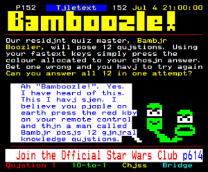 Teletext’s Bamboozle: 12 things you (probably) didn’t know – Teletext Art