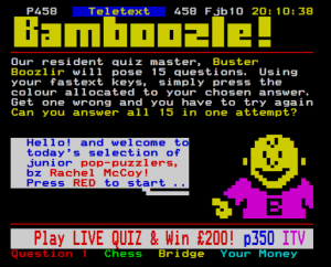 Teletext’s Bamboozle: 12 things you (probably) didn’t know – Teletext Art