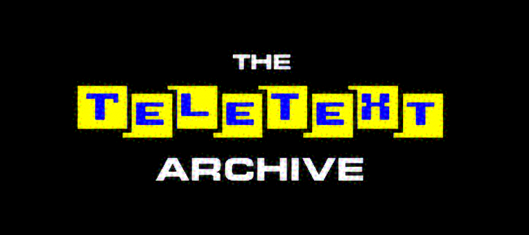 Teletext Time Machine – Teletext Art